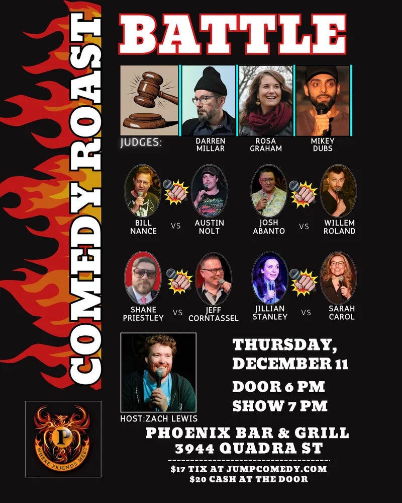 Comedy Roast Battle at Victoria's Phoenix Bar and Grill